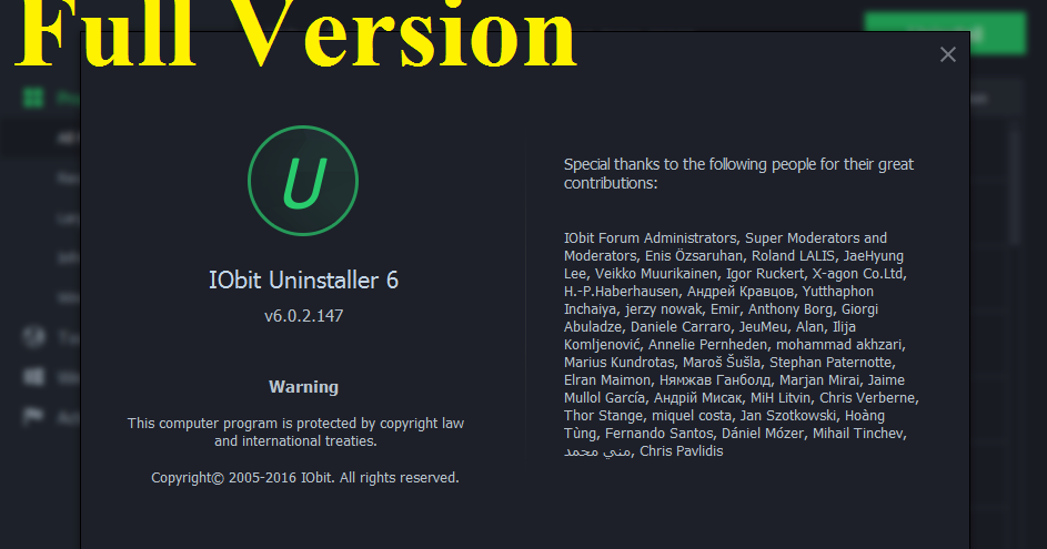 How To Free Download IObit Uninstaller Pro 6 Serial Key Full Version ...