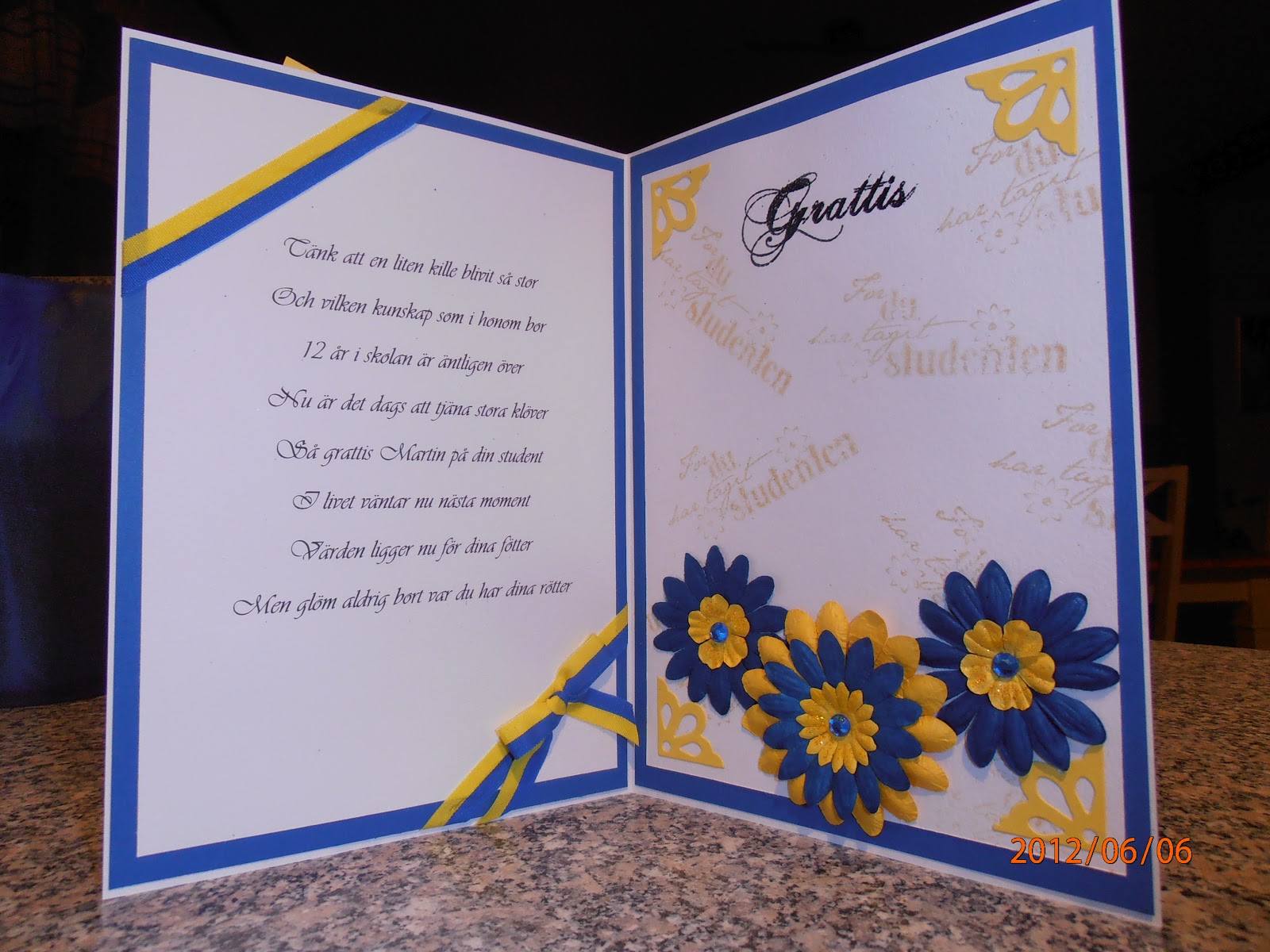 Rosita´s Scrap4Fun: Studentkort