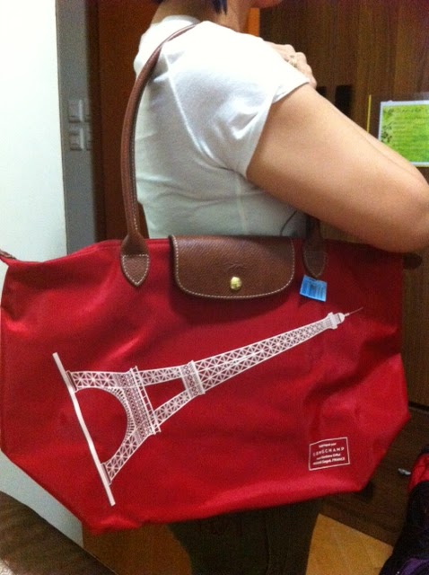 Longchamp Bags: Longchamp Limited Edition Paris Red Tote Bag
