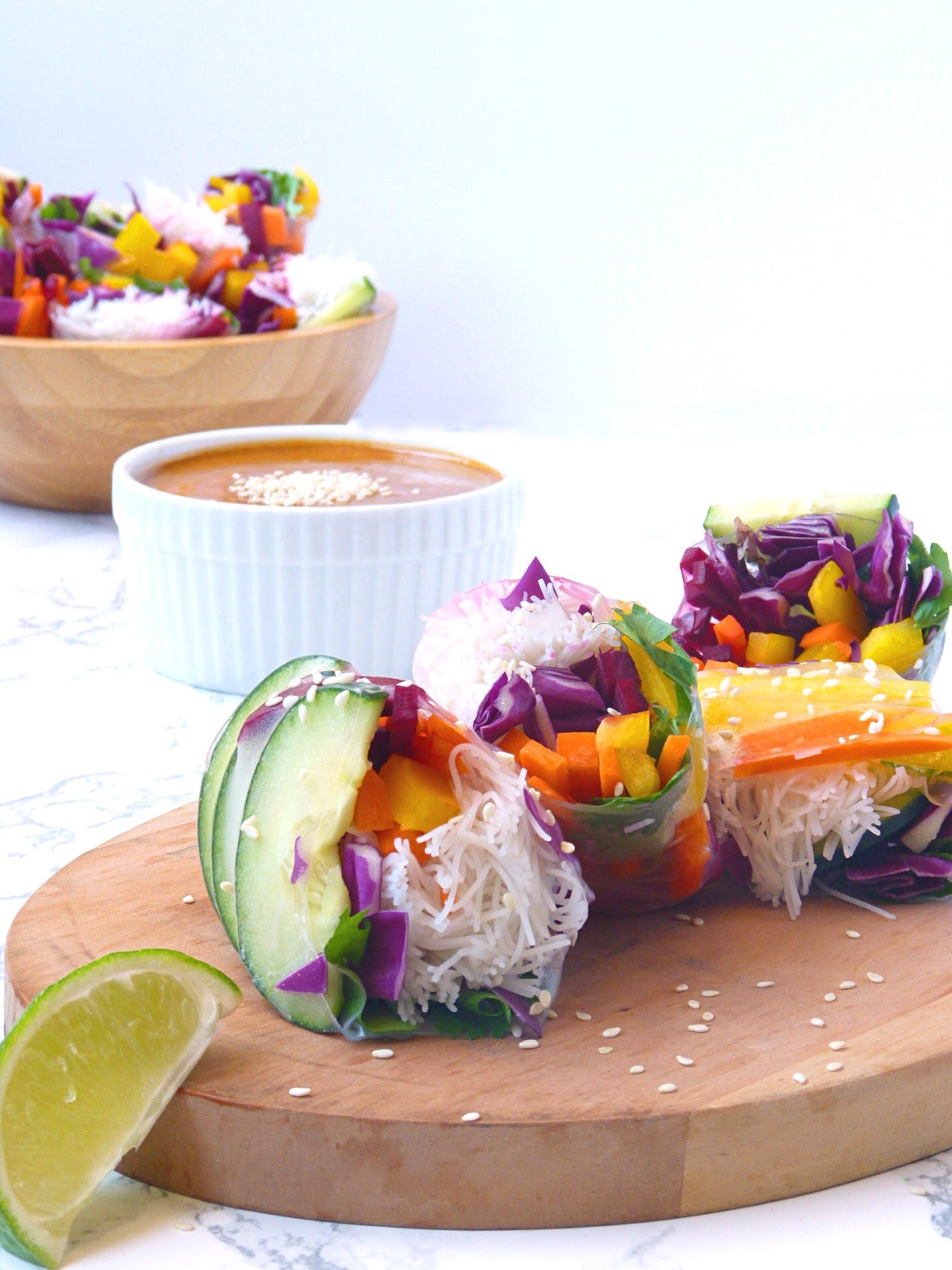 RáíNBOW VEGáN SPRíNG ROLLS | Healthy Food Recipes