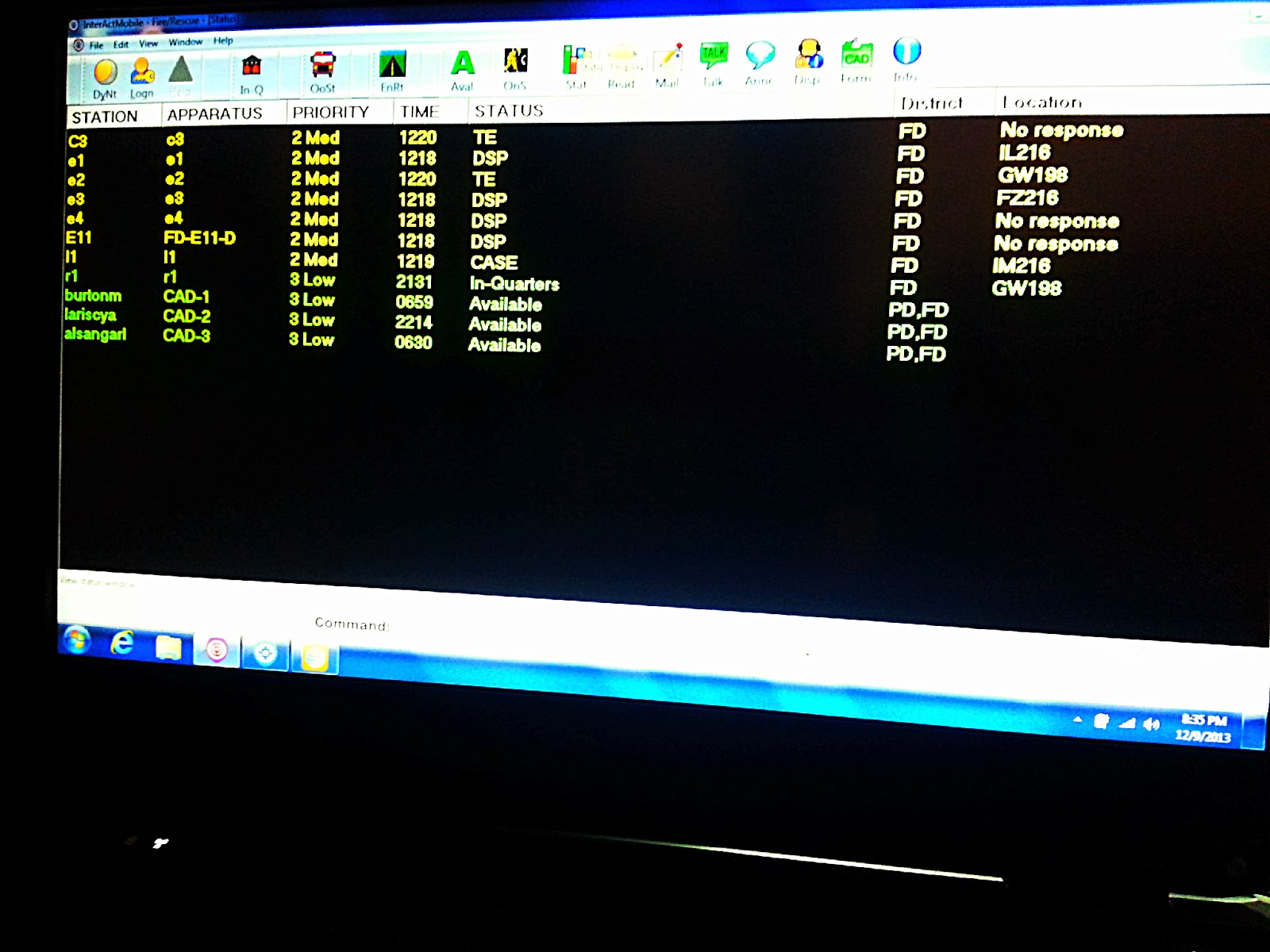 Brentwood Fire and Rescue: Station Life: Why Are There Computers in the ...