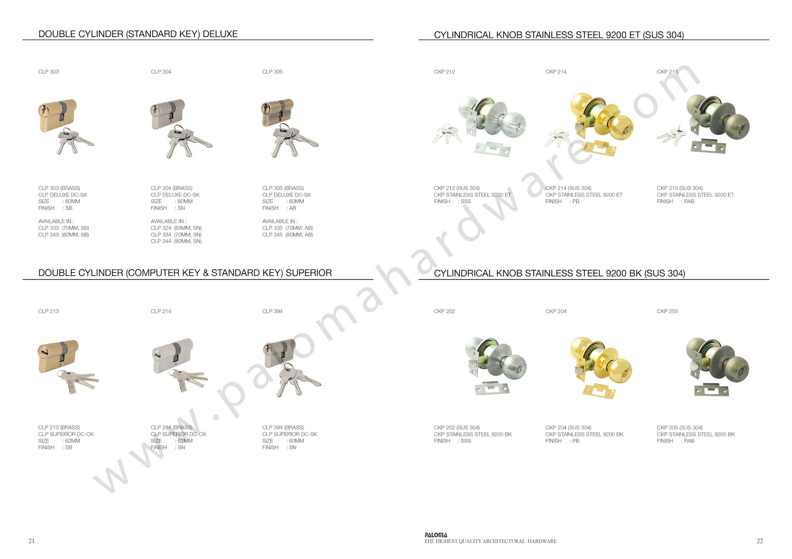 Paloma Hardware Official Blog: PALOMA: Produk Kunci, Handle, Engsel dan ...