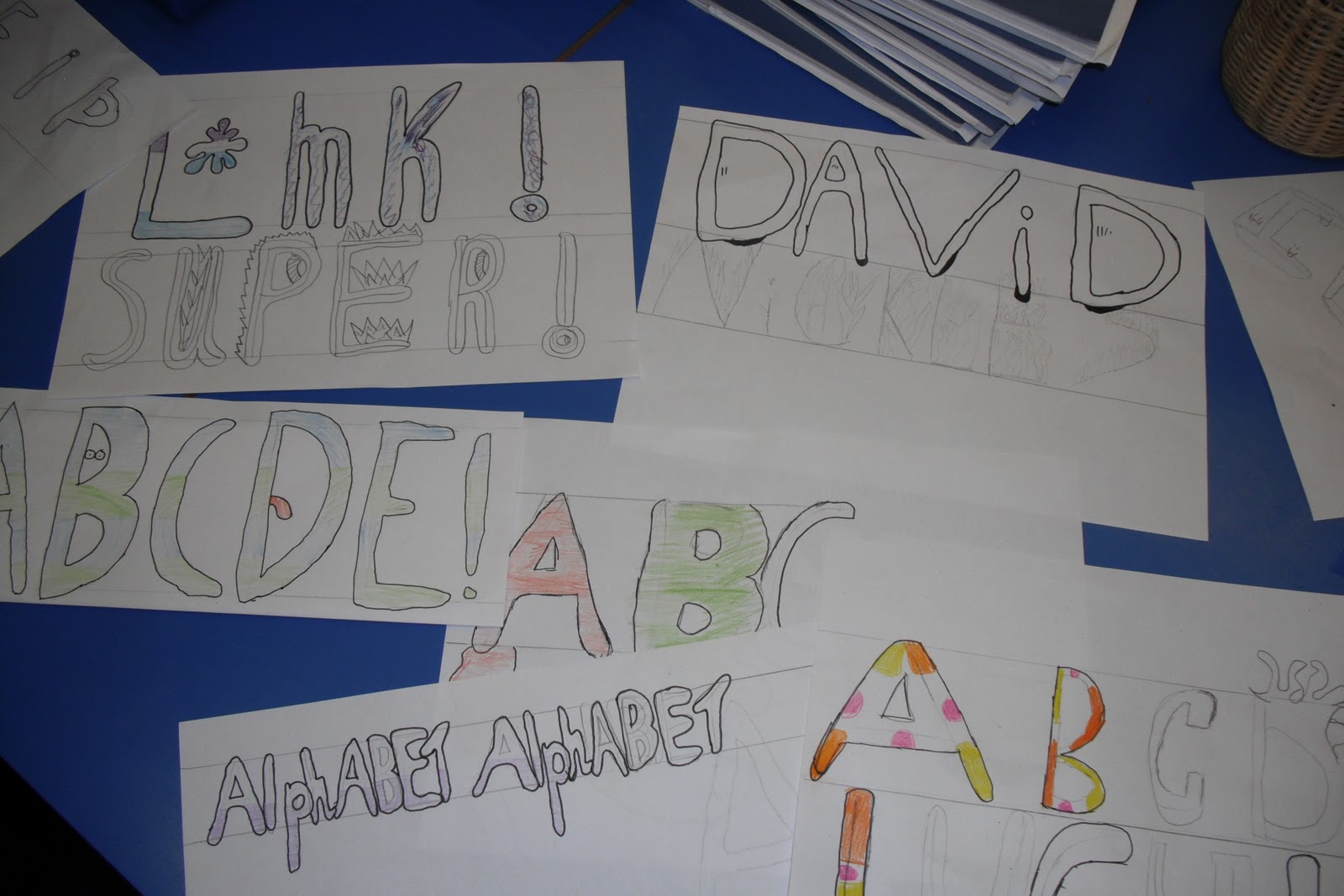 Shavington Primary School: Art Club : Letters with style!