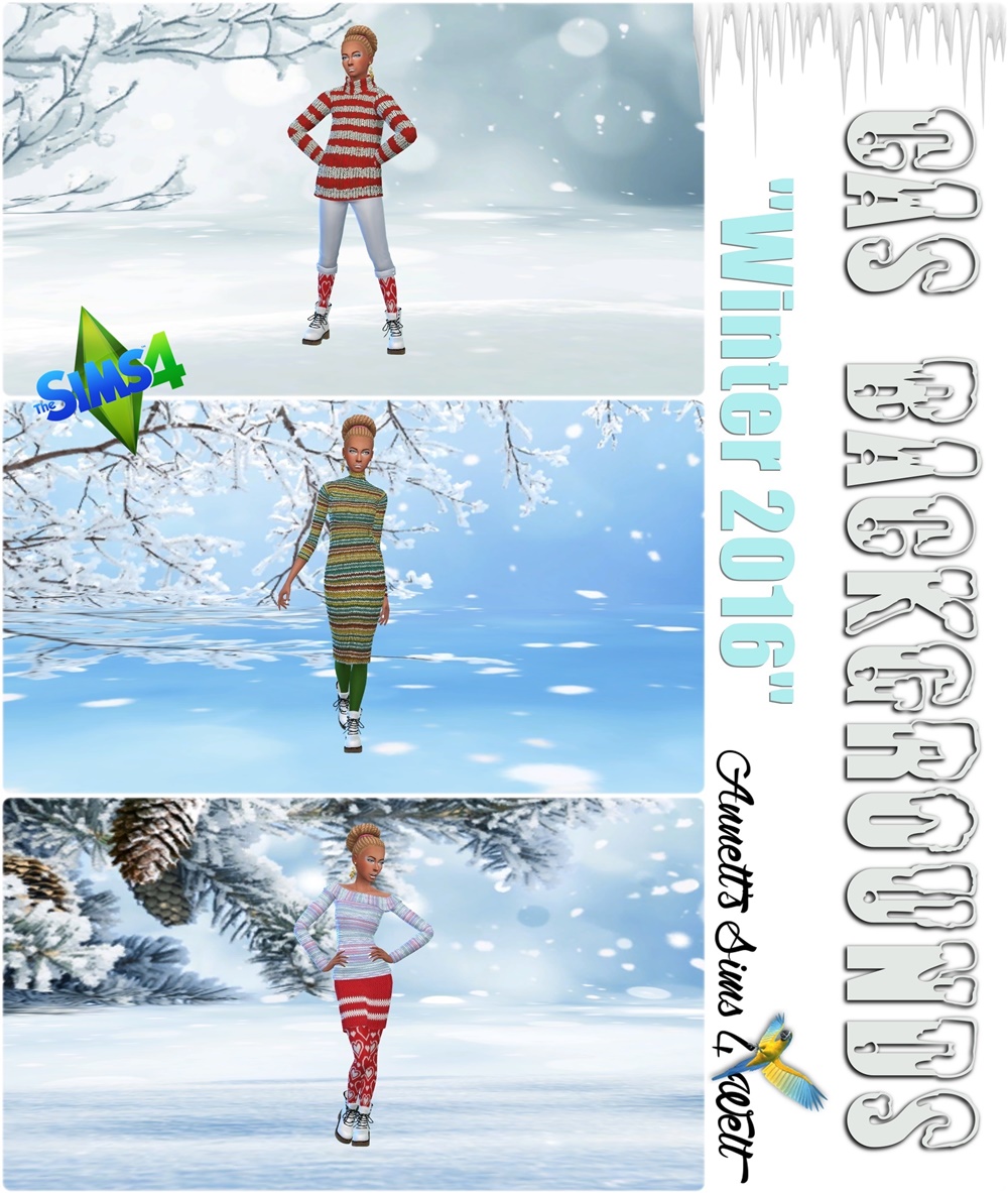 Annett's Sims 4 Welt: CAS Backgrounds "Winter 2016"