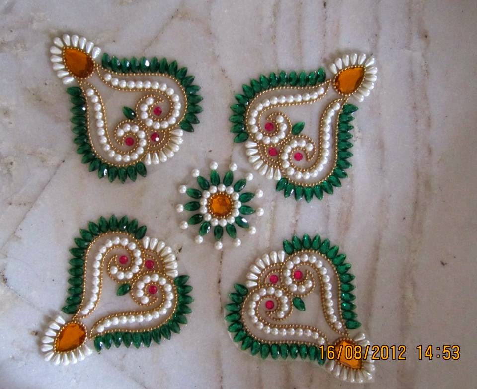Kundan Rangoli Designs