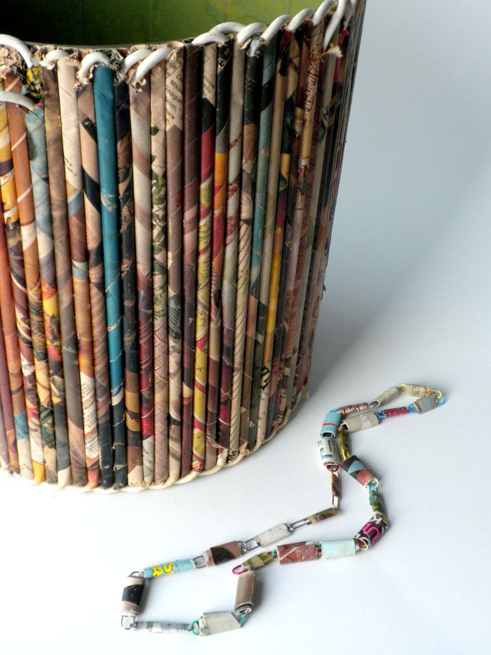 Bunny Finds Vintage: Rolled Paper Crafts, 1960s Recycling Fun