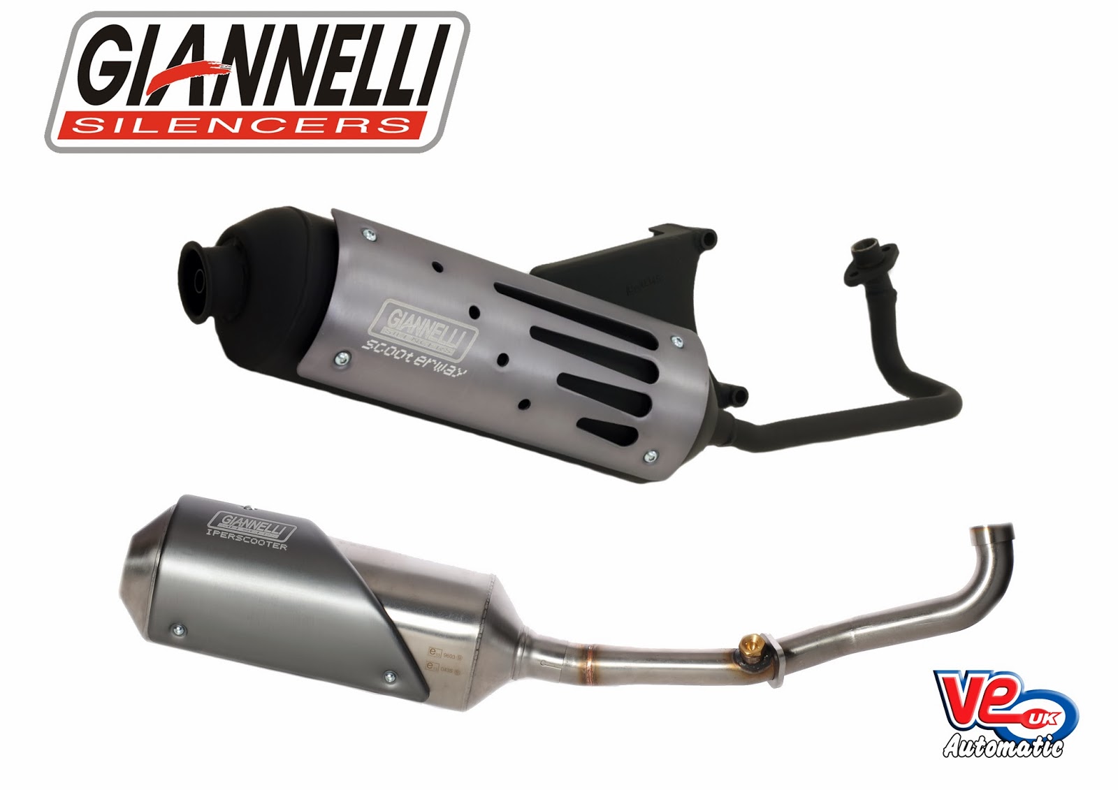 VE Scooter Spares: Giannelli 4T Scooter Exhaust Systems From VE (UK)