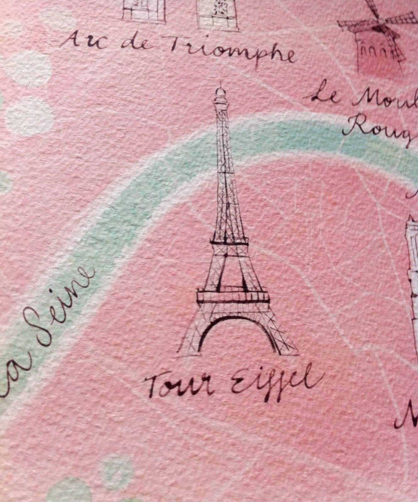 Paper Doll: Illustrated map of Paris