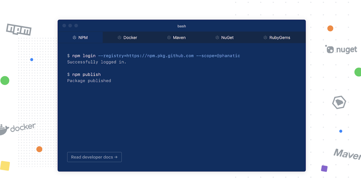 GitHub Package Registry to enable developers to publish packages ...