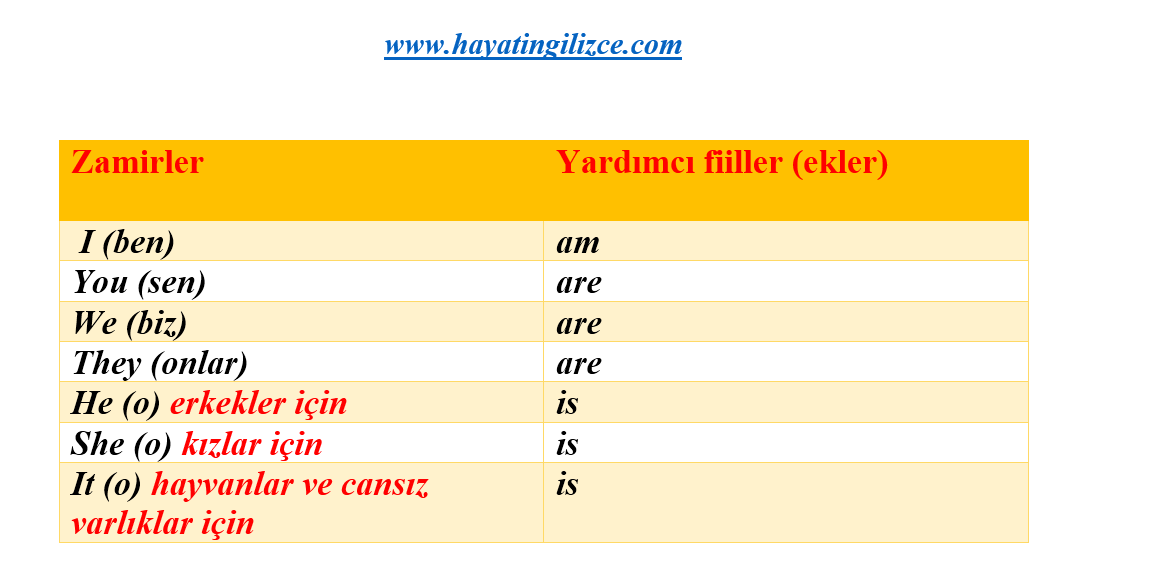 am, is, are (simple present isim cümleleri) mantığı ve kullanımı-Simple ...