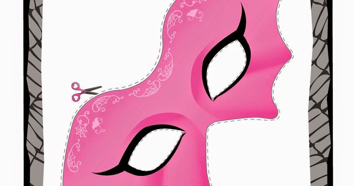 Monster High Free Printable Ball Mask. - Oh My Fiesta! in english