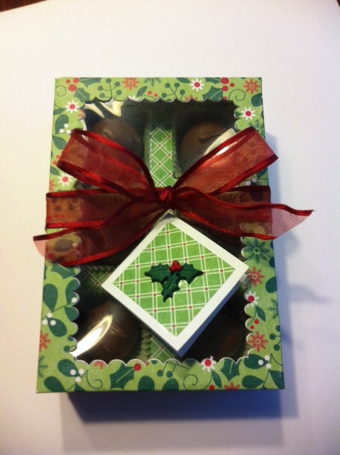 Lucy's Pretty Paper Projects: Chocolate Truffle box-Christmas