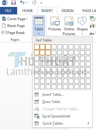 How to draw a diagonal line on table in Microsoft Word 2007-2013-2016
