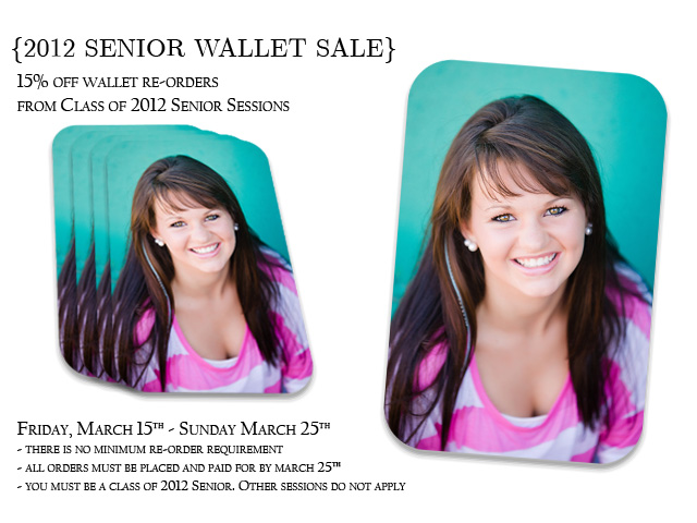 Wilson Whitaker Photography: Wallet Sale Starts Friday March 16th!
