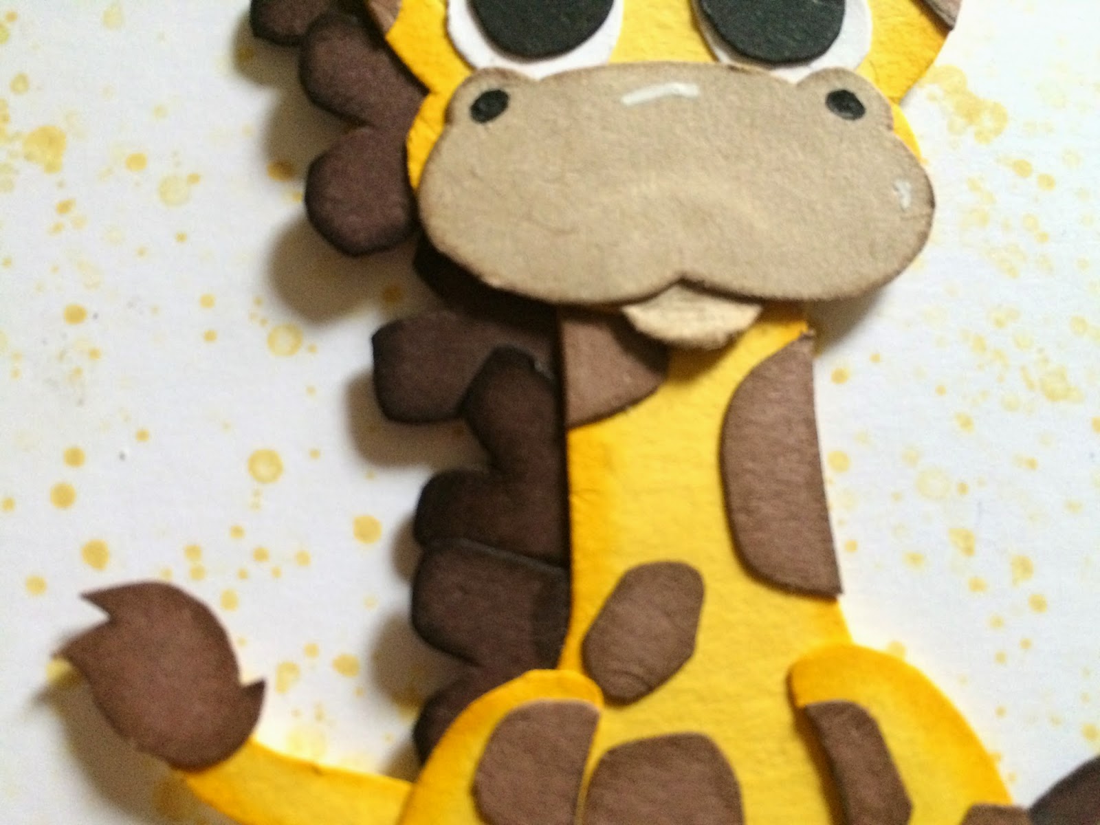 Stamp Ninja: Giraffe Birthday Card