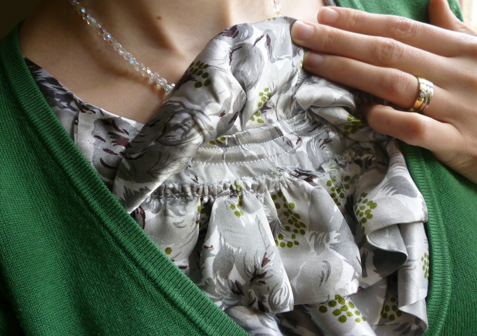 Kestrel Makes: Finished! Grey Floral Blouse Simplicity 2599