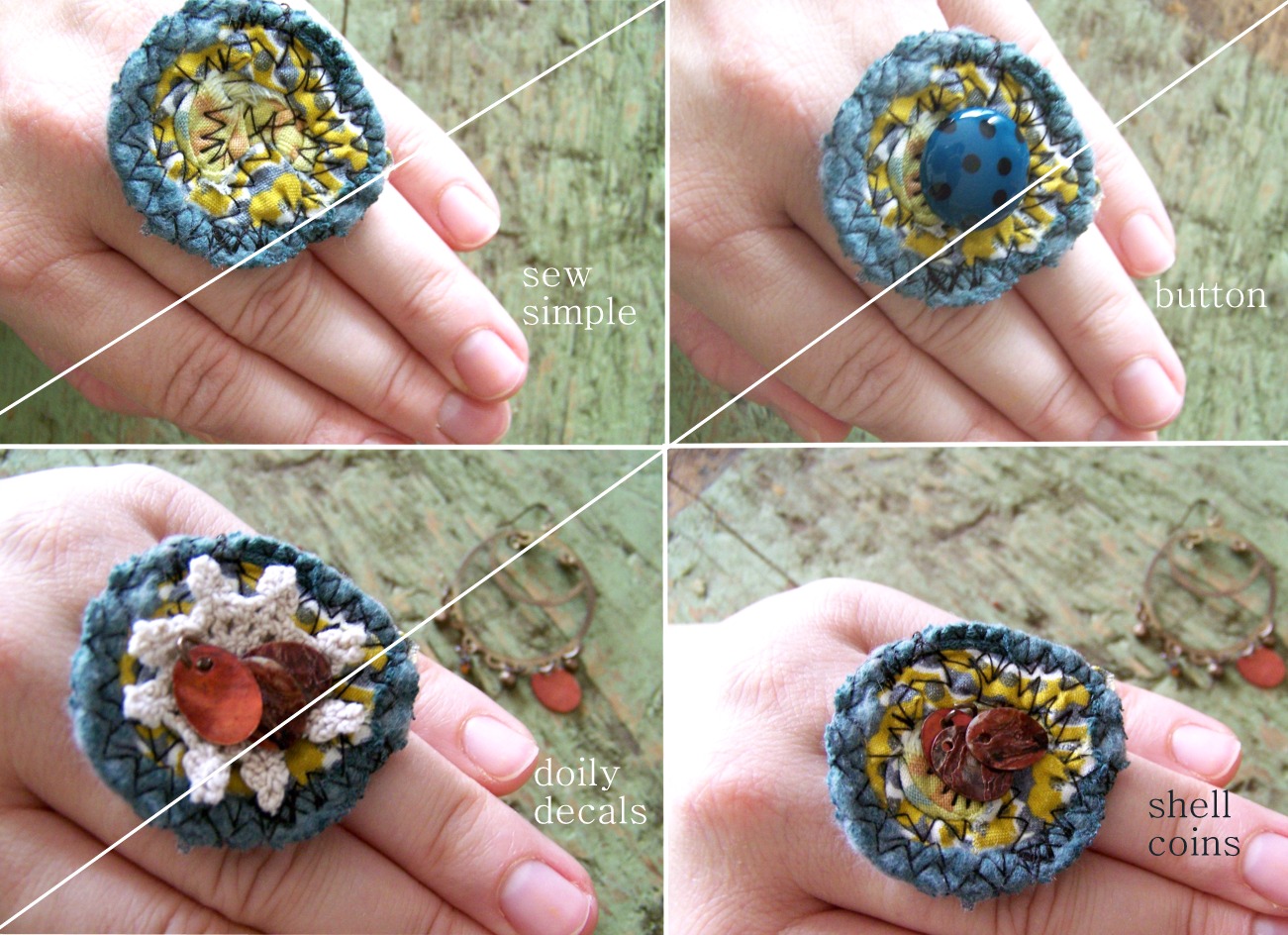 Needle and Nest Design: D.I.Y: fabric ring...