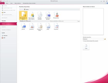 interfaz de access: access