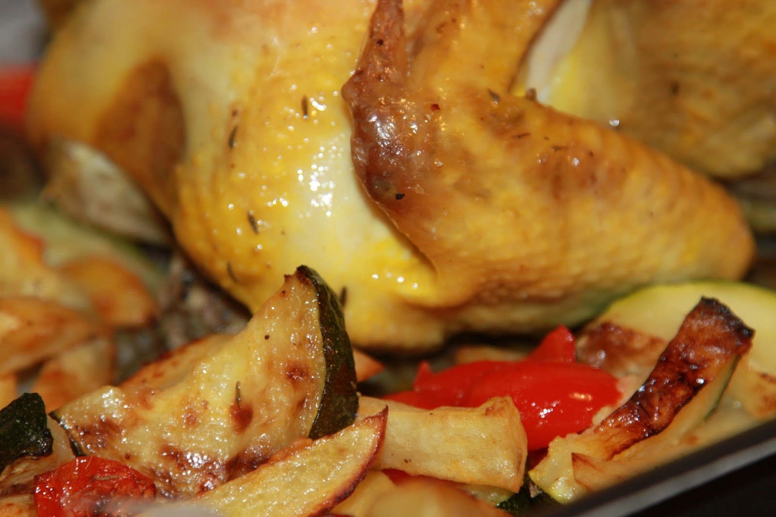 Doigts de Fée et Petits Plats: Poulet rôti au thym et citron