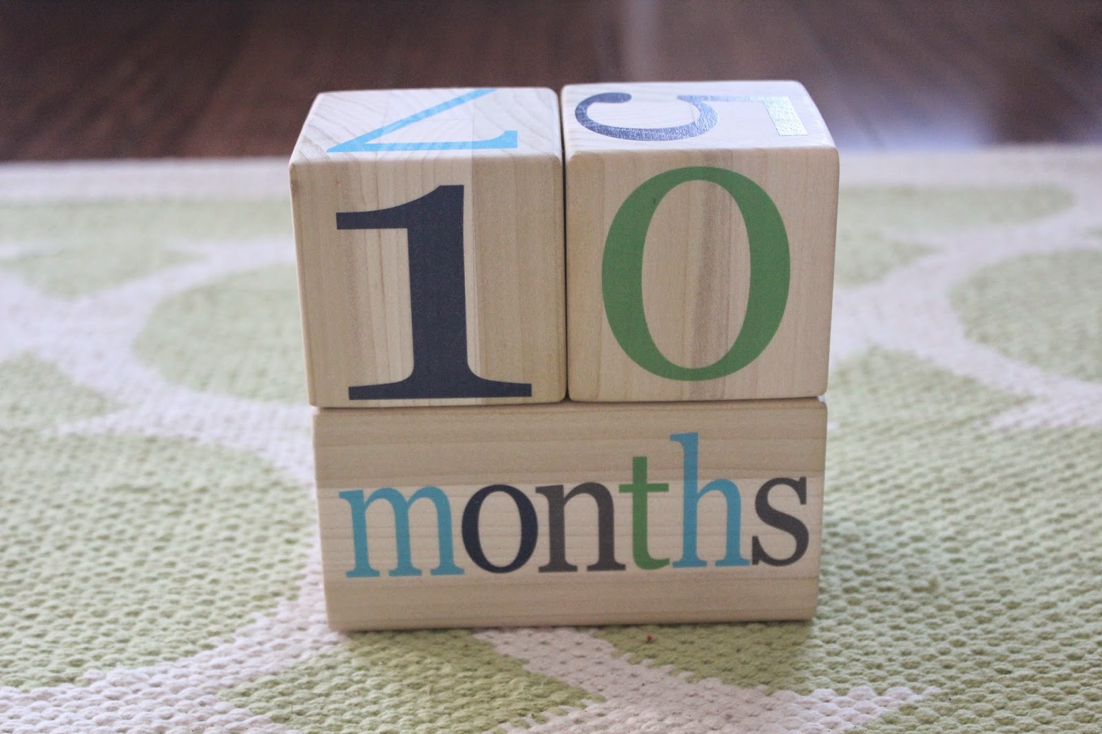 KEEP CALM AND CARRY ON: Baby Age Blocks {Giveaway}