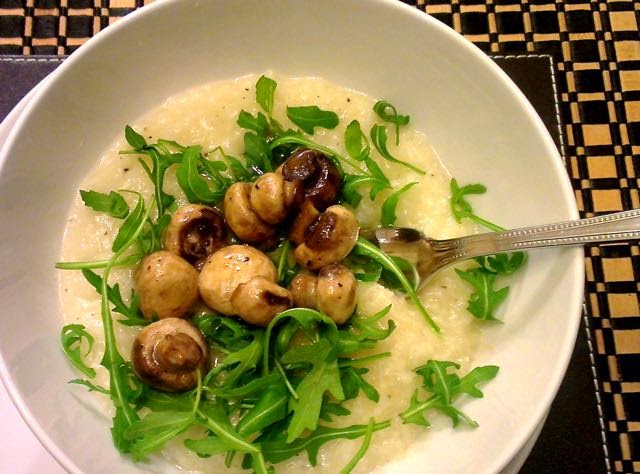 Kitchen Delights: Parmesan, Rocket and Button Mushroom Risotto - Recipe