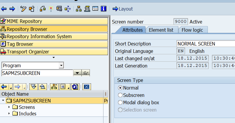 SAP TECH: Sub Screen in Module Pool Program