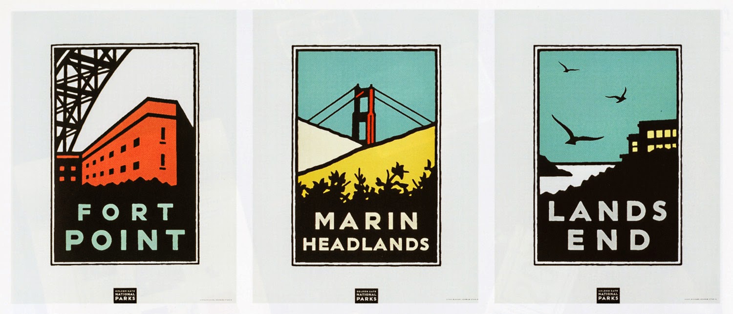 Graphic Design Studio 1: The Golden Gate National Parks Poster Series