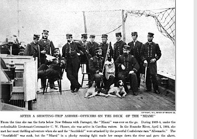 Civil War Navy Sesquicentennial: Ward Room (and dogs) of USS Miami
