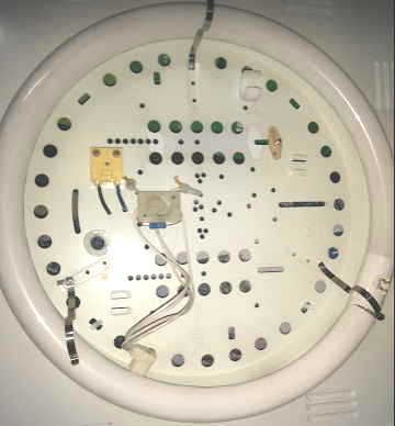 餘裕堂全書(여유당전서) : Utilize Me, 2002: 서크라인(40와트, FCL, 환형) 형광등기구 분해사진/ 형광등 안정기/ 거실 주방의 형광등기구를 그대로 두고 ...