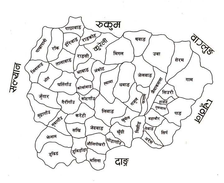 About Rapti: Map of Rolpa