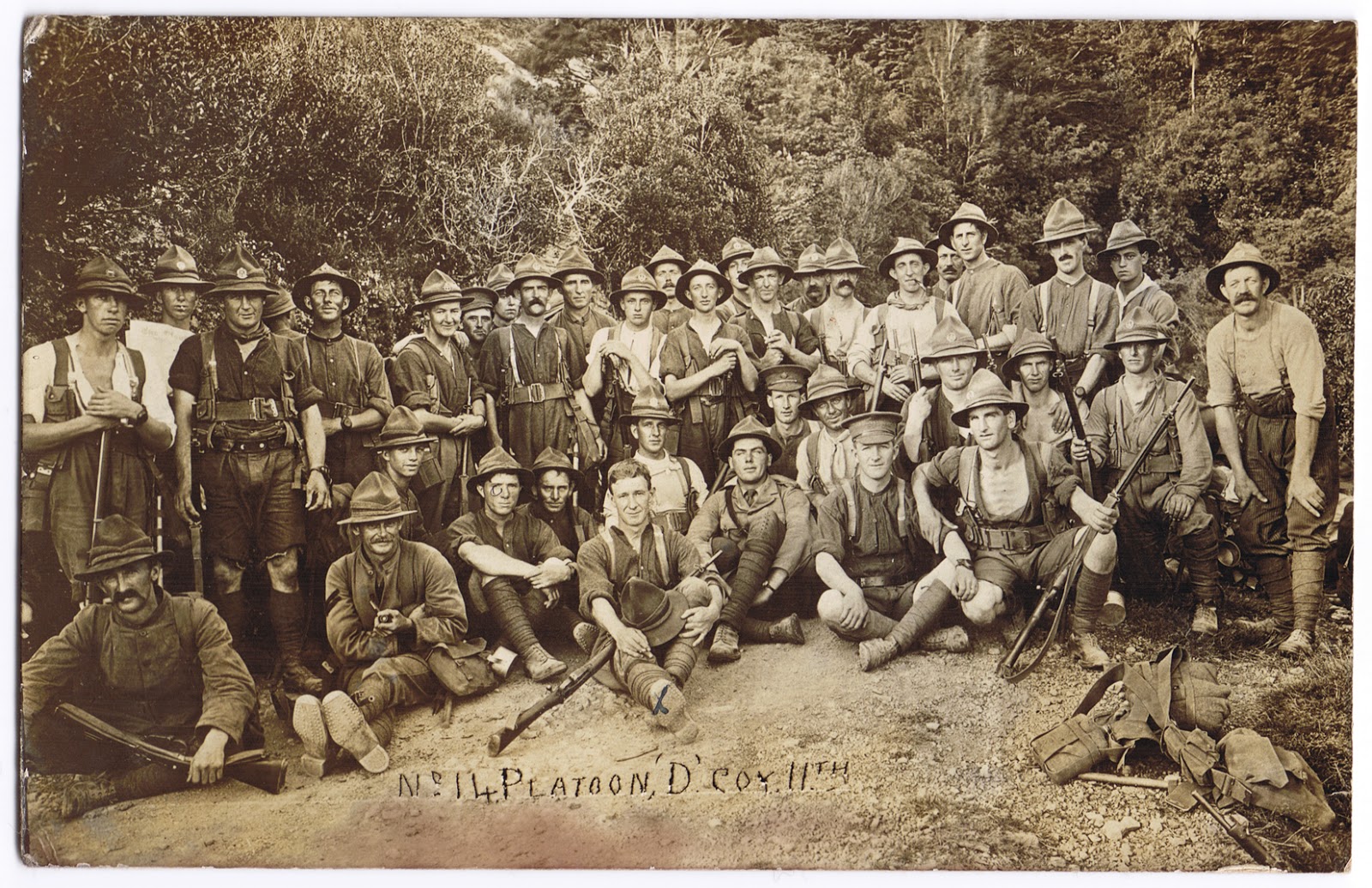 100 New Zealand First World War Postcards: Rest break on the Rimutakas