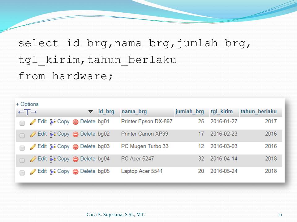 Pengaksesan Basis Data [10]