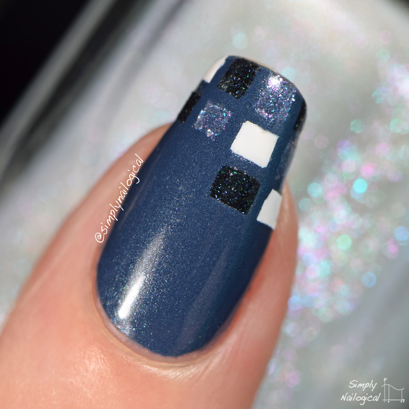 Simply Nailogical: Geometric square colour-blocking easy nail art