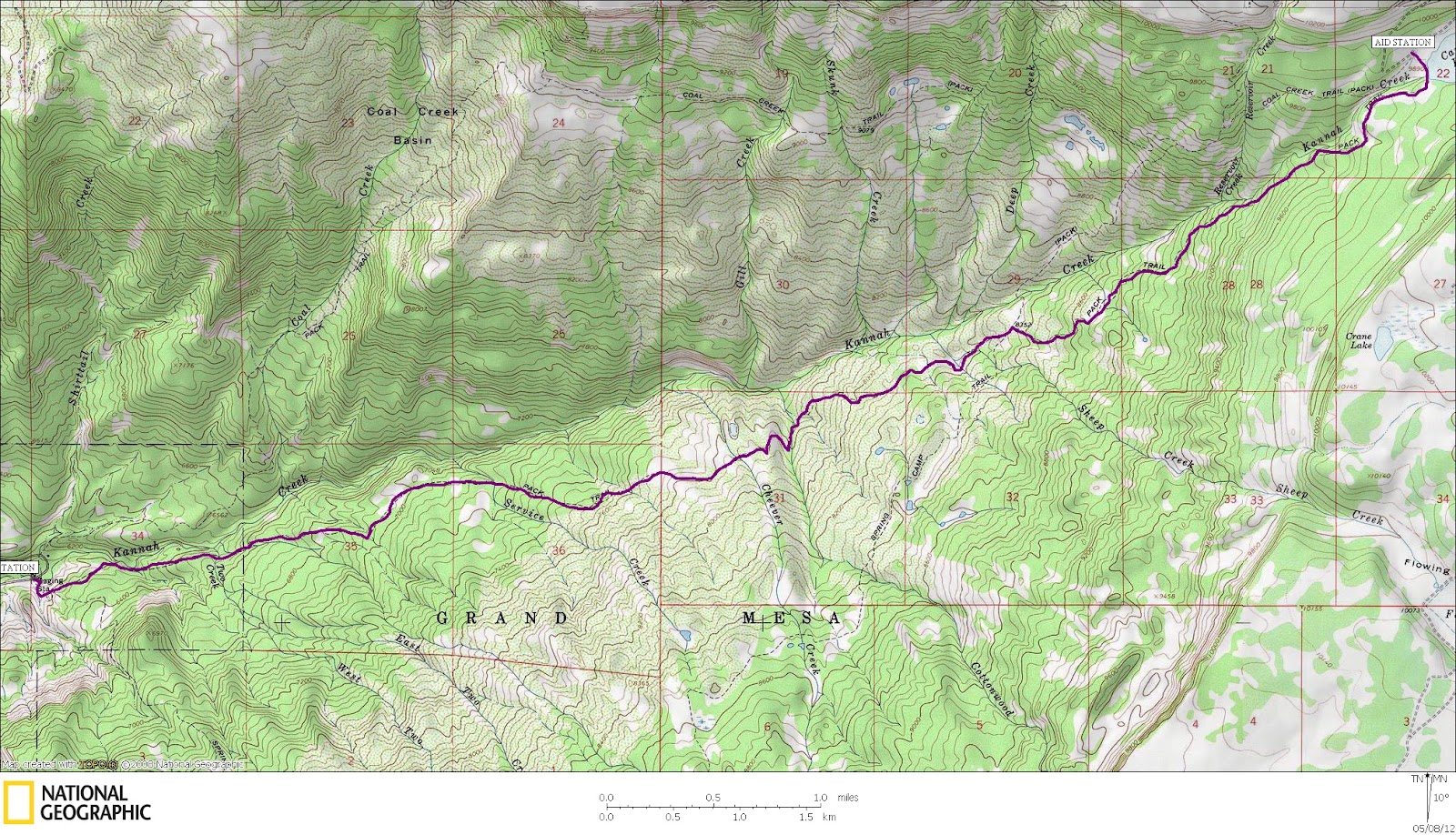 Grand Mesa 100: Course Maps