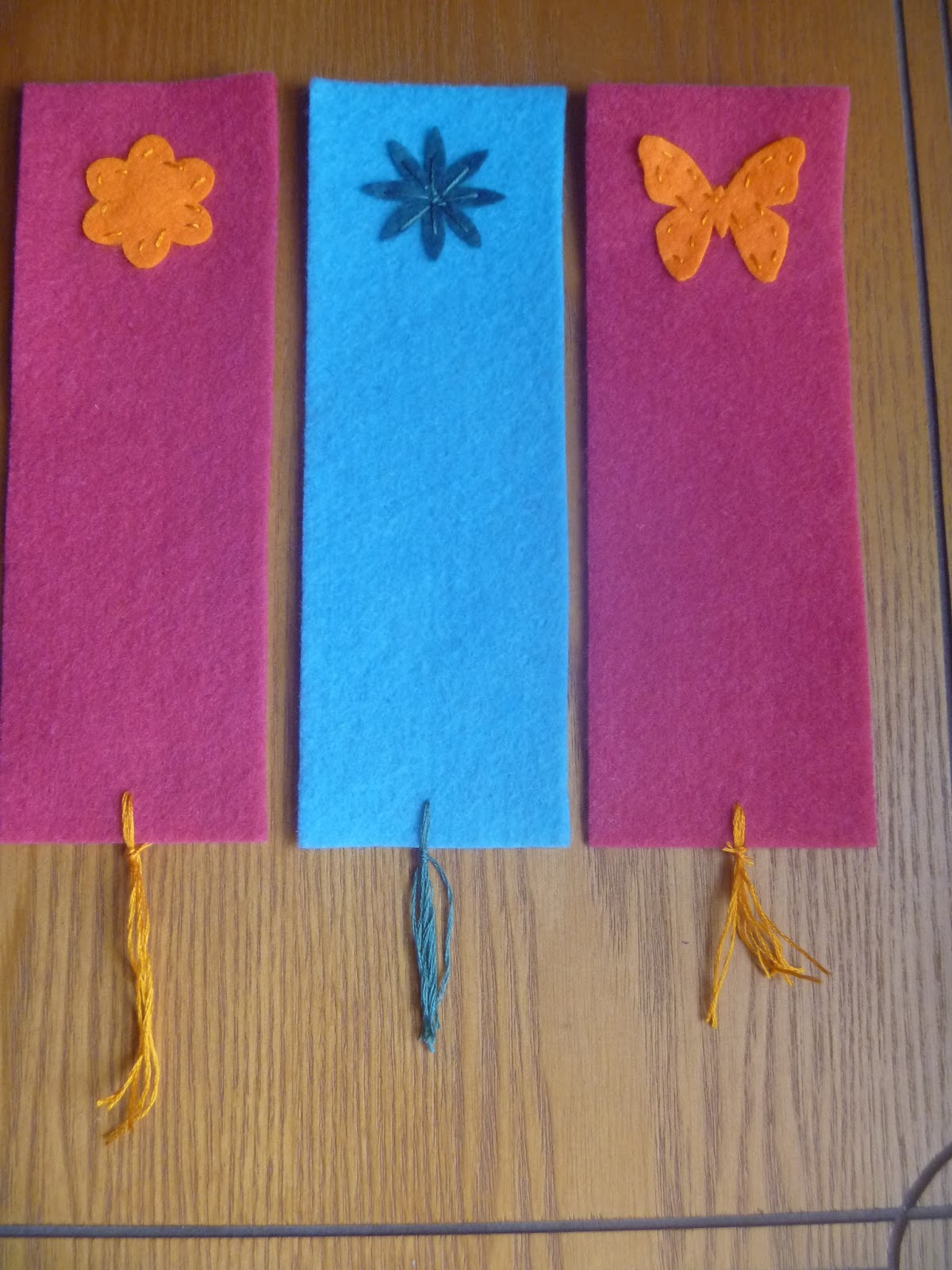 Crafty Green Poet: Felt bookmarks