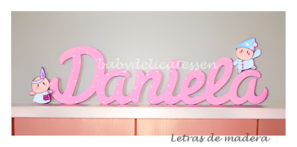 BABY DELICATESSEN LETRAS DE MADERA: Daniela