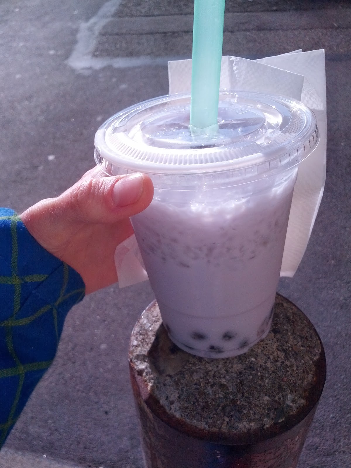 Taro Bubble Tea from Little Garden | Julie's Dining Club