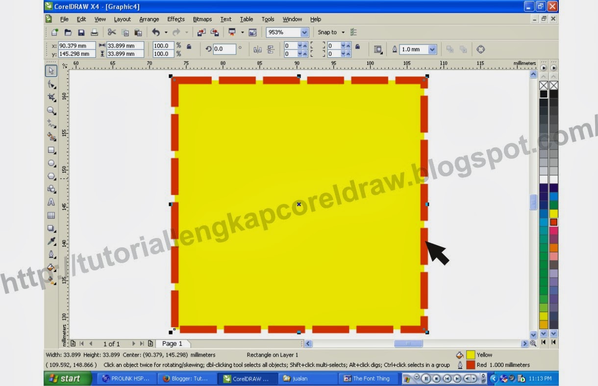 Tutorial Mengenal Outline Pen Pada Coreldraw | Tutorial Corel Draw