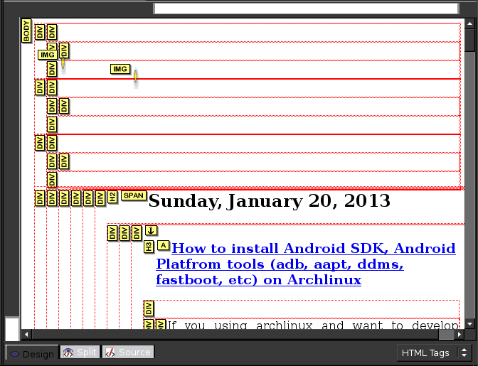 How to install Kompozer a WYSIWYG Html editor on Archlinux