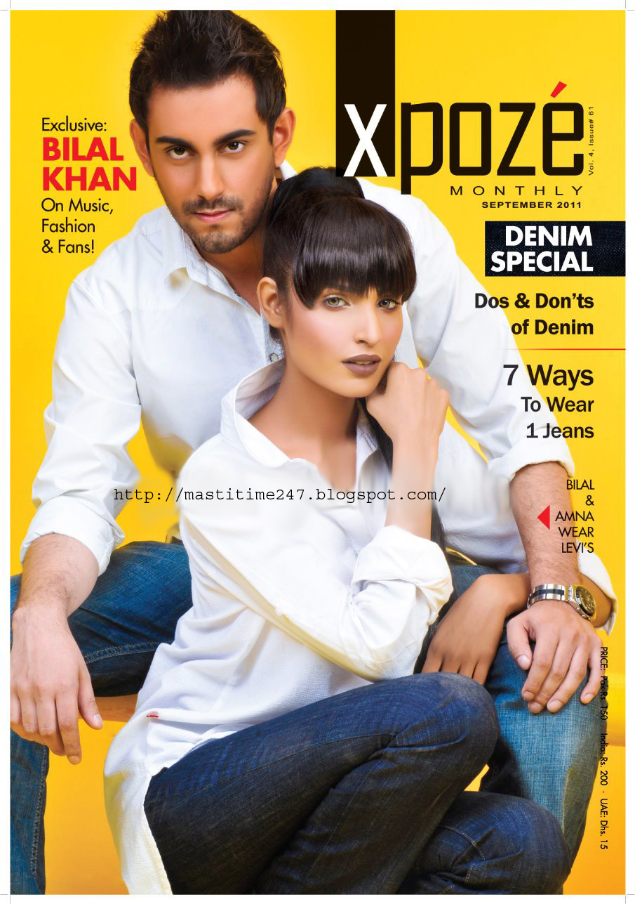 Bilal Khan & Amna Ilyas on the cover of Xpose Magazine