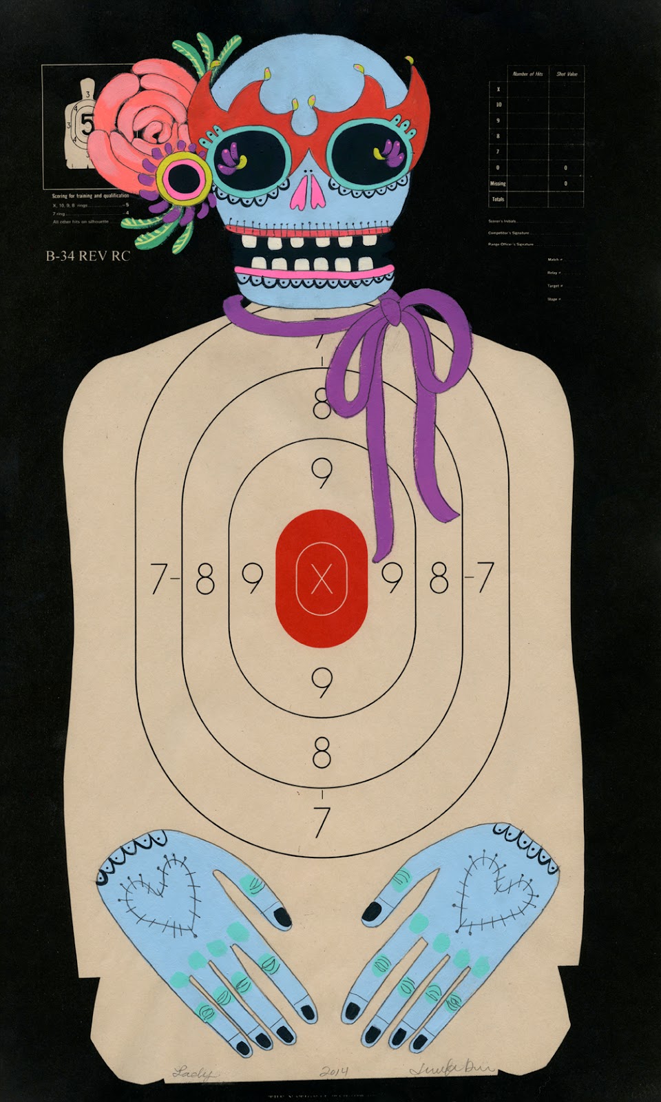 Jennifer Davis Art: Custom Hand-Painted Paper Shooting Targets