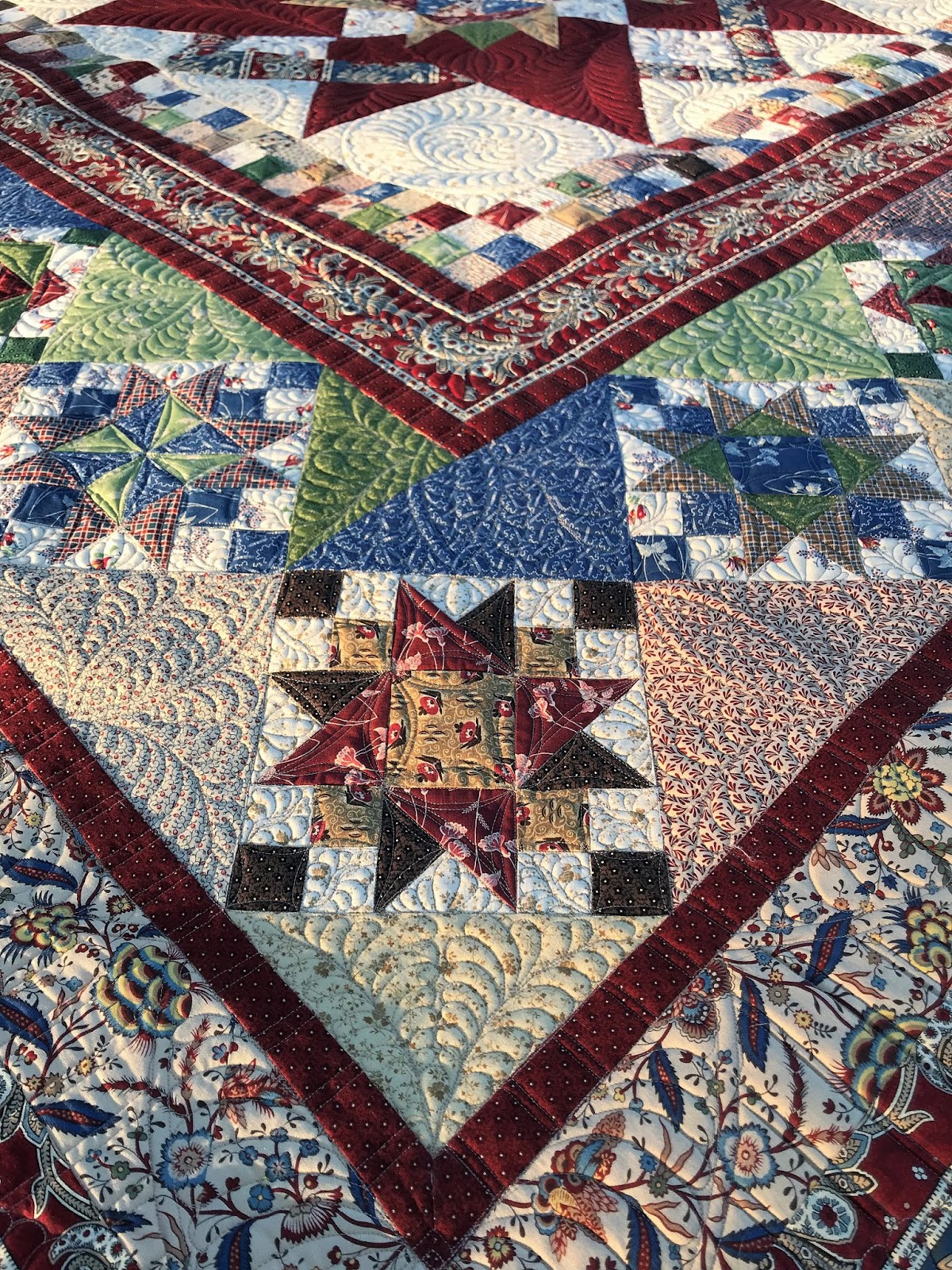 Sue Daurio's Quilting : Mill Girls BOM is going home