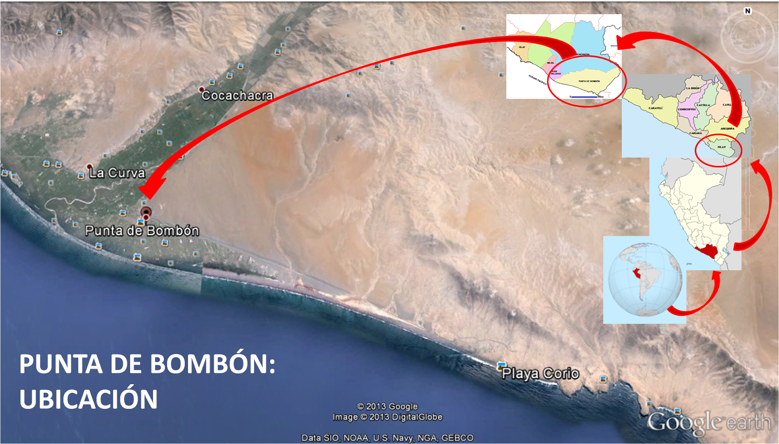 Punteñeando: PUNTA DE BOMBÓN: UBICACIÓN