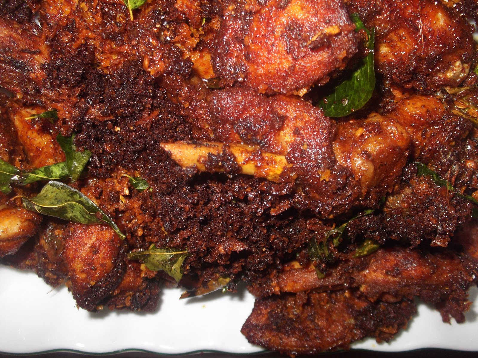 Shaain's Cooknotes: Payyoli Kozhi Porichath