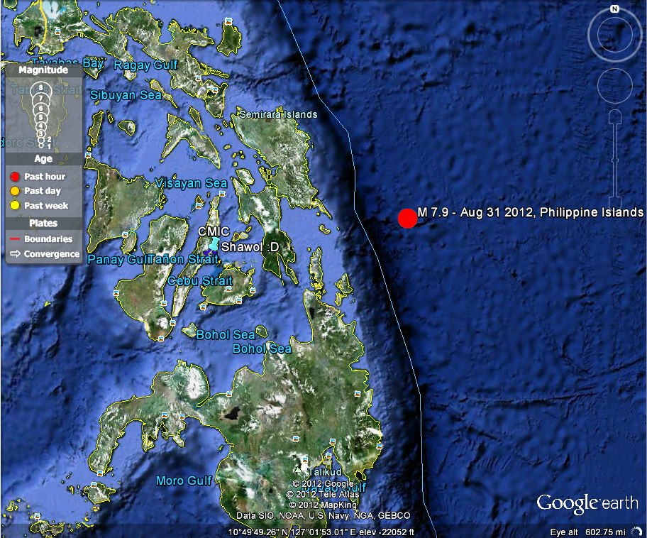 Magnitude 7.9 Earthquake at East of Sulangan Samar, Philippines ~ It's ...