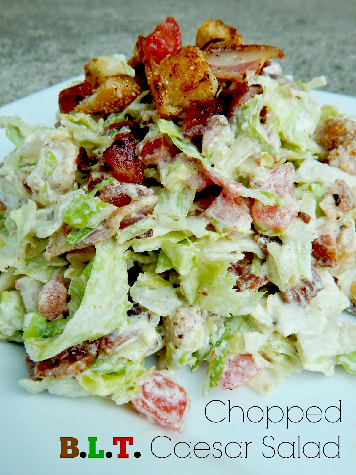 Chopped B.L.T. Caesar Salad | Ally's Sweet & Savory Eats