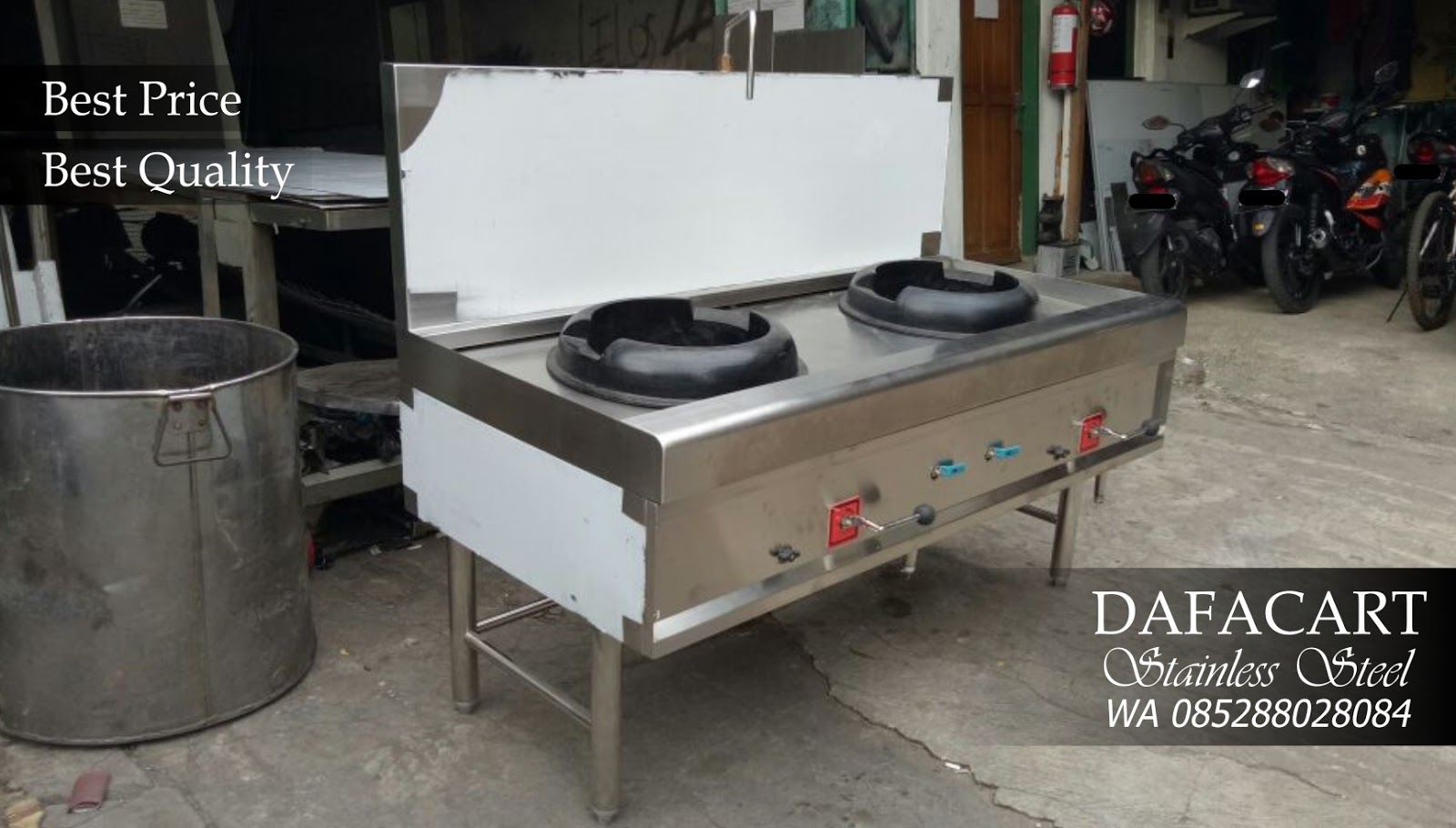 DAFACART Stainless Steel: Stainless Steel Gas Kwali Range 2 Burner ...