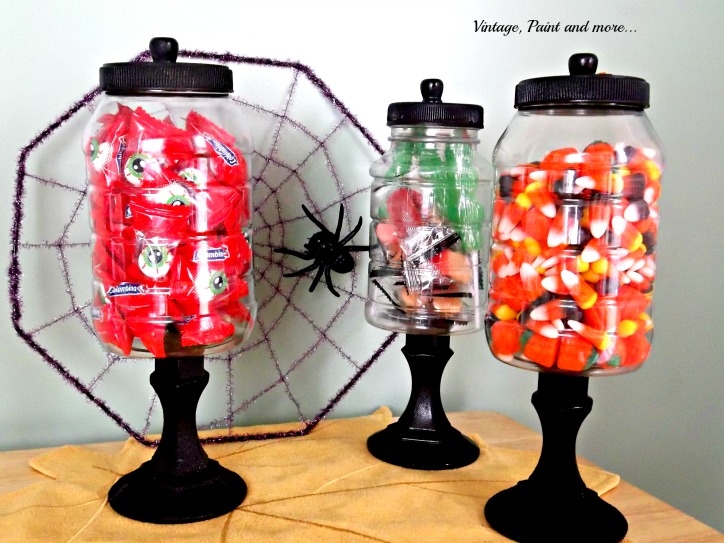 Throwback Thursday - Halloween Candy Jars | Vintage, Paint and more...