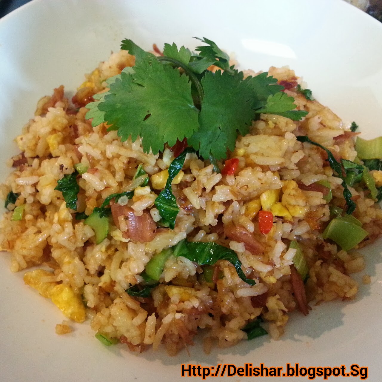 Spiced Pork Cube Fried Rice - Delishar | Singapore Cooking, Recipe, and ...