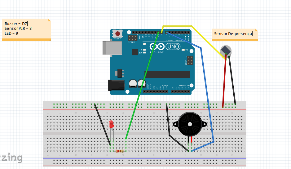 Tutor dos Nerds: Alarme com Arduíno e sensor de presença PIR
